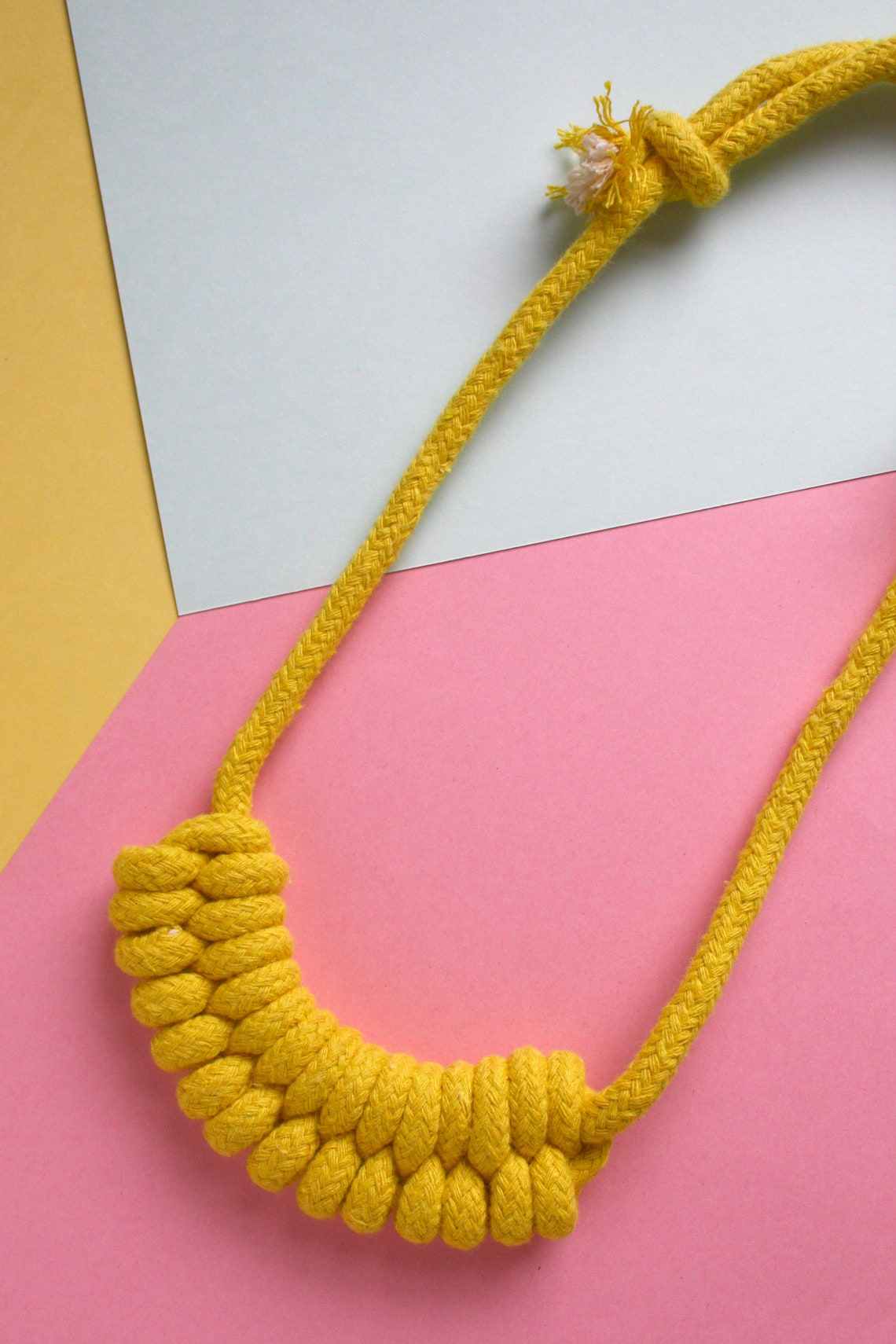 Macrame Necklace Kit Craft Kit for Adults DIY Rope Necklace Kit - Etsy