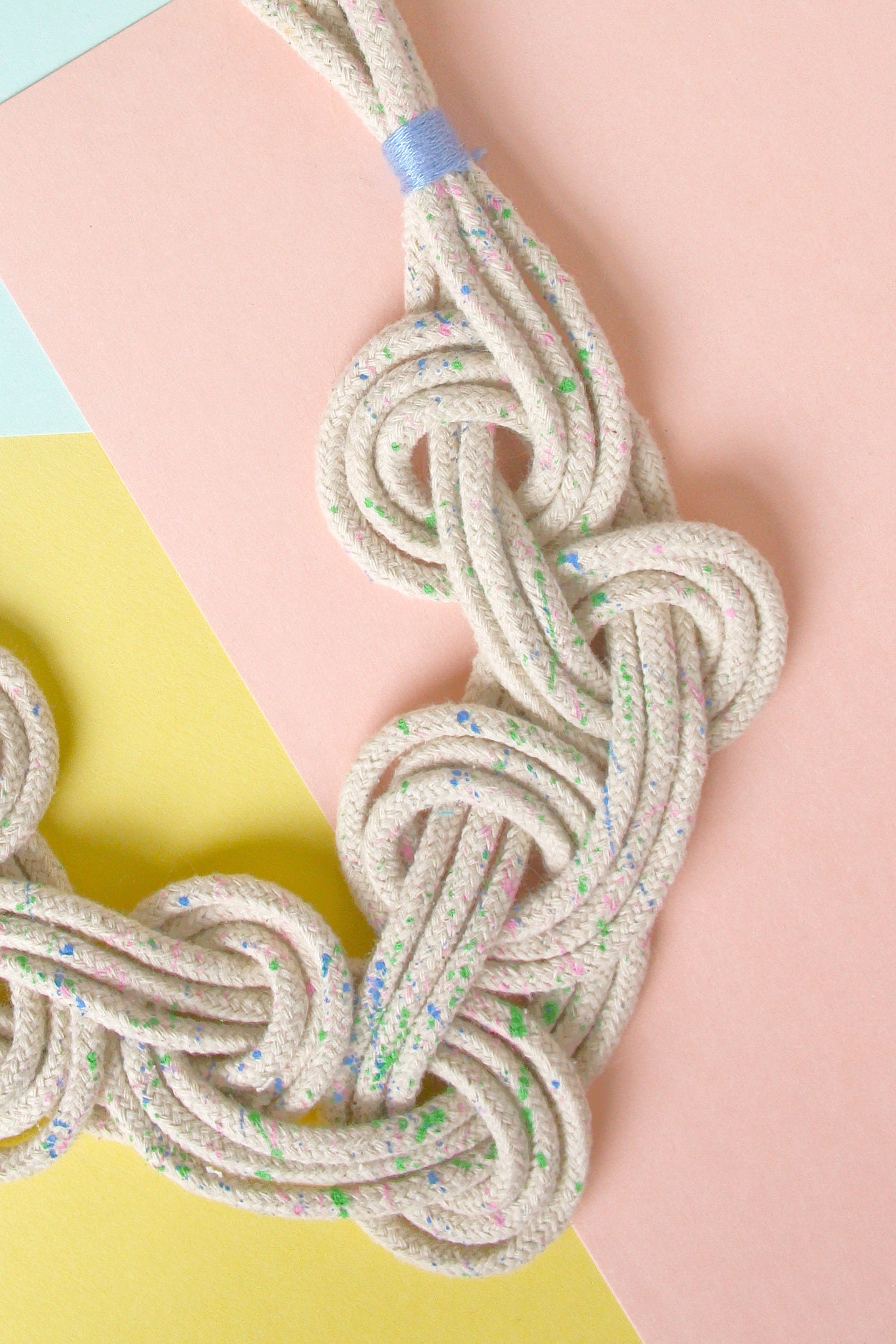 Macrame Necklace Pattern Tutorial, DIY Macrame Necklace, DIY Woven ...