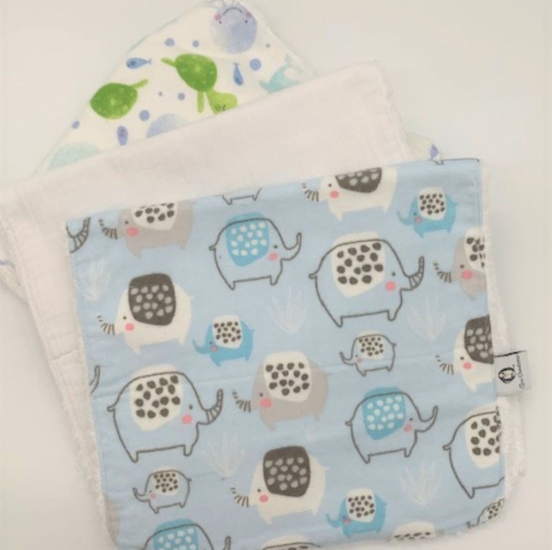 Gender Neutral Chellie Backed Burp Pads - Etsy