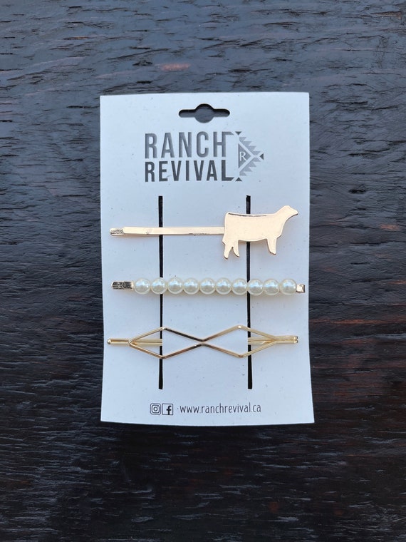 Show Heifer Hair Pin Set Stock Show Cattle Show Show - Etsy