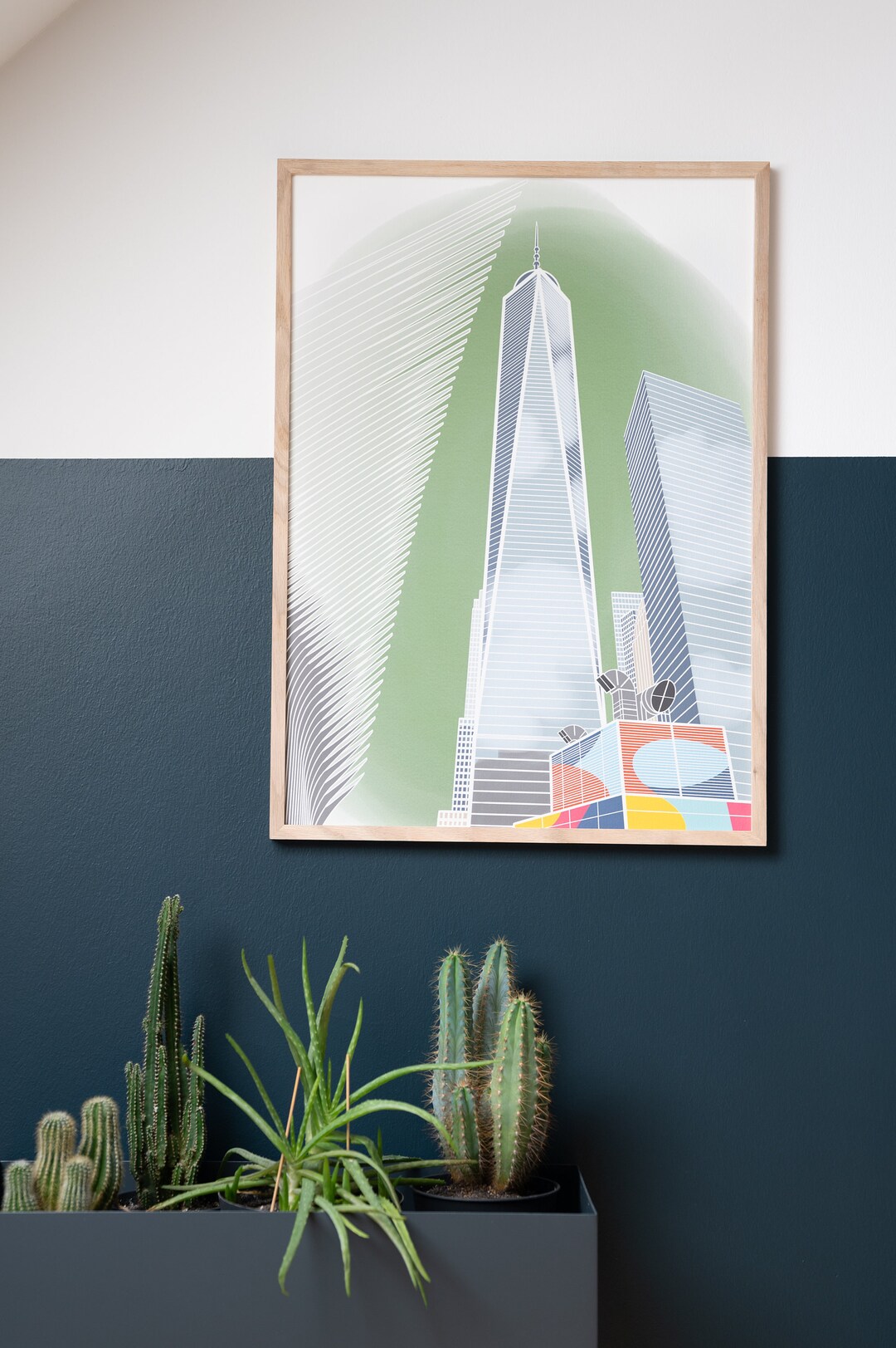 Art Print One World Trade Center, New York, Manhattan, NYC, Big Apple ...