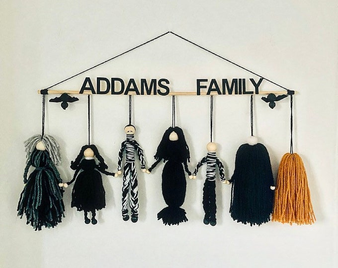 The Addams Family Wall Hanging - Etsy