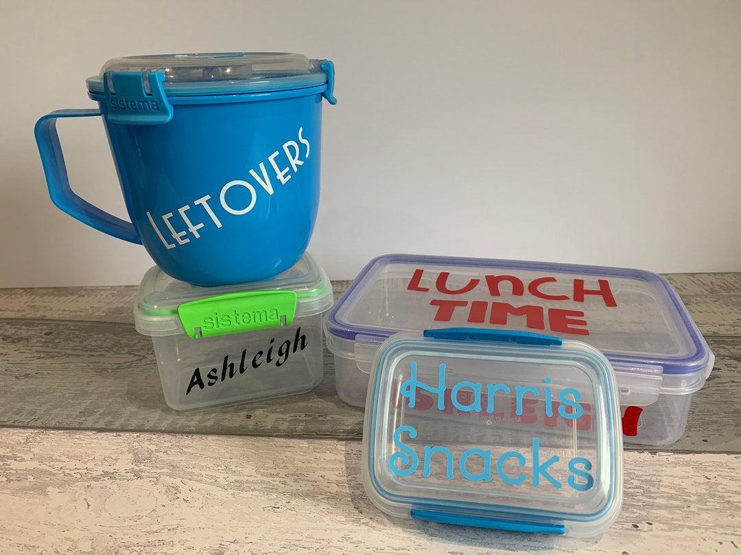 Custom Lunch Box Sticker / Tupperware Label / Personalise Your Tubs ...