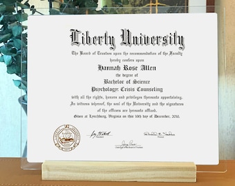 Glass Diploma - Etsy