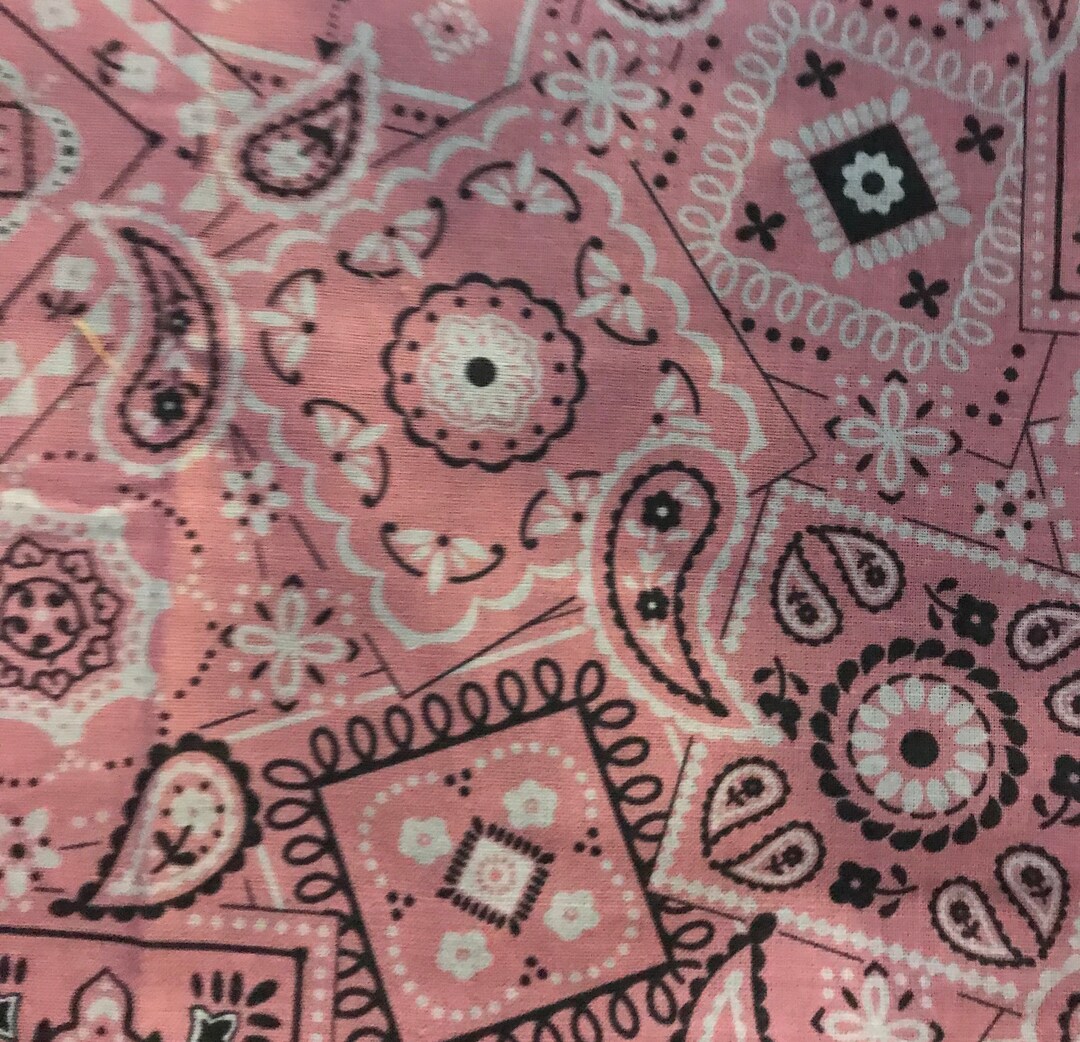 Light Pink Bandana - Etsy