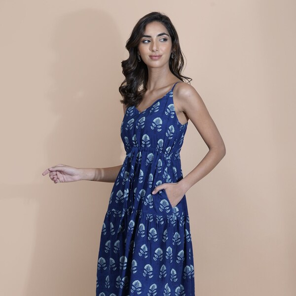 Block Print Dress - Etsy