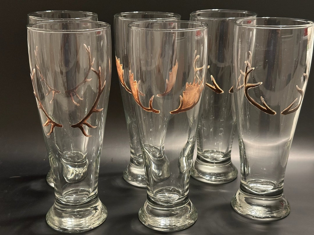 Colorado Antler Beer Glasses - Etsy