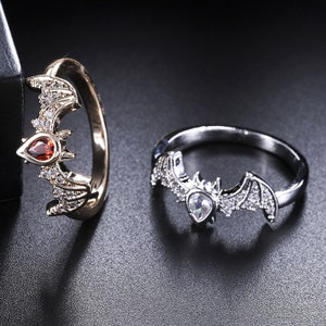 Bat Ring - Etsy