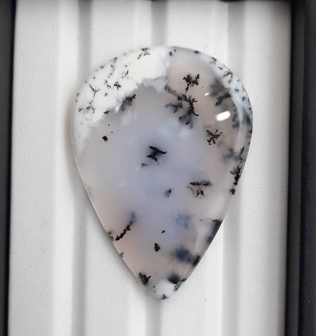 AAA+ Natural Dendrite Agate Stone Pear |dendrite Opal | Loose Dendrite ...