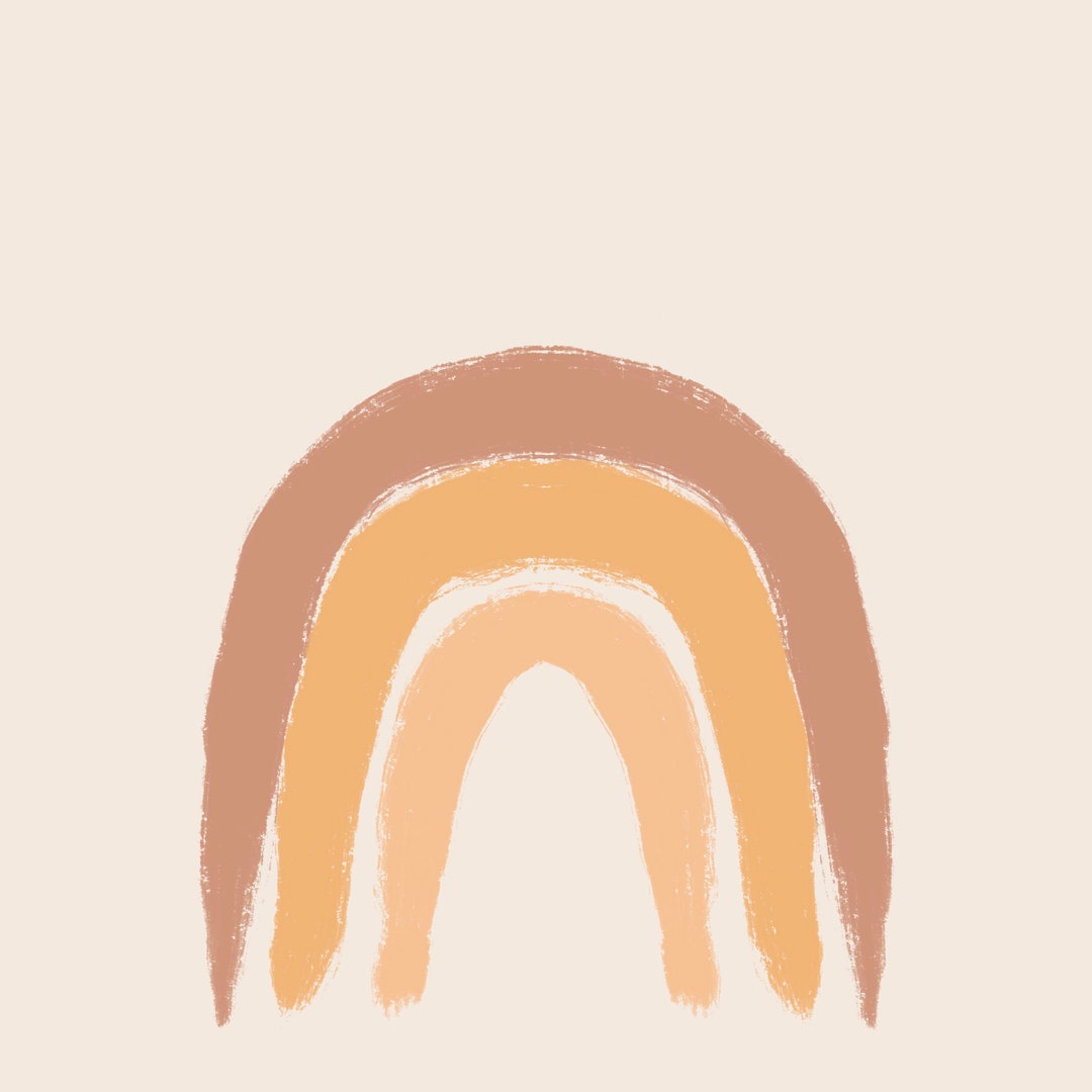 Muted Rainbow Printable Wall Art, Boho Printable Wall Art, Gender ...