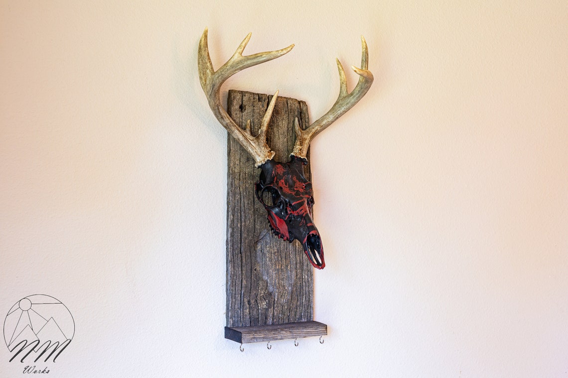 Hydro-dipped Mounted Deer Shelf (LOCAL PICKUP ONLY) - Etsy