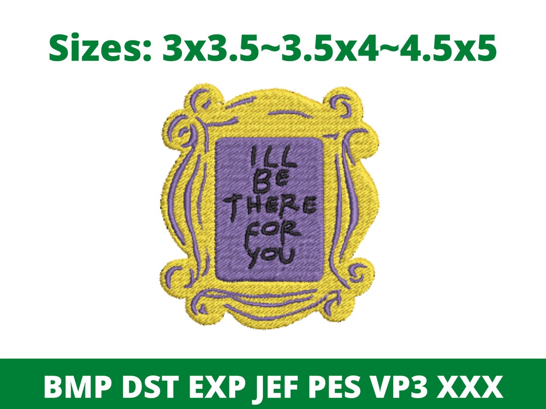 Friends Embroidery Design File - Etsy