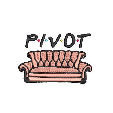 Friends Pivot Embroidery Design File - Etsy