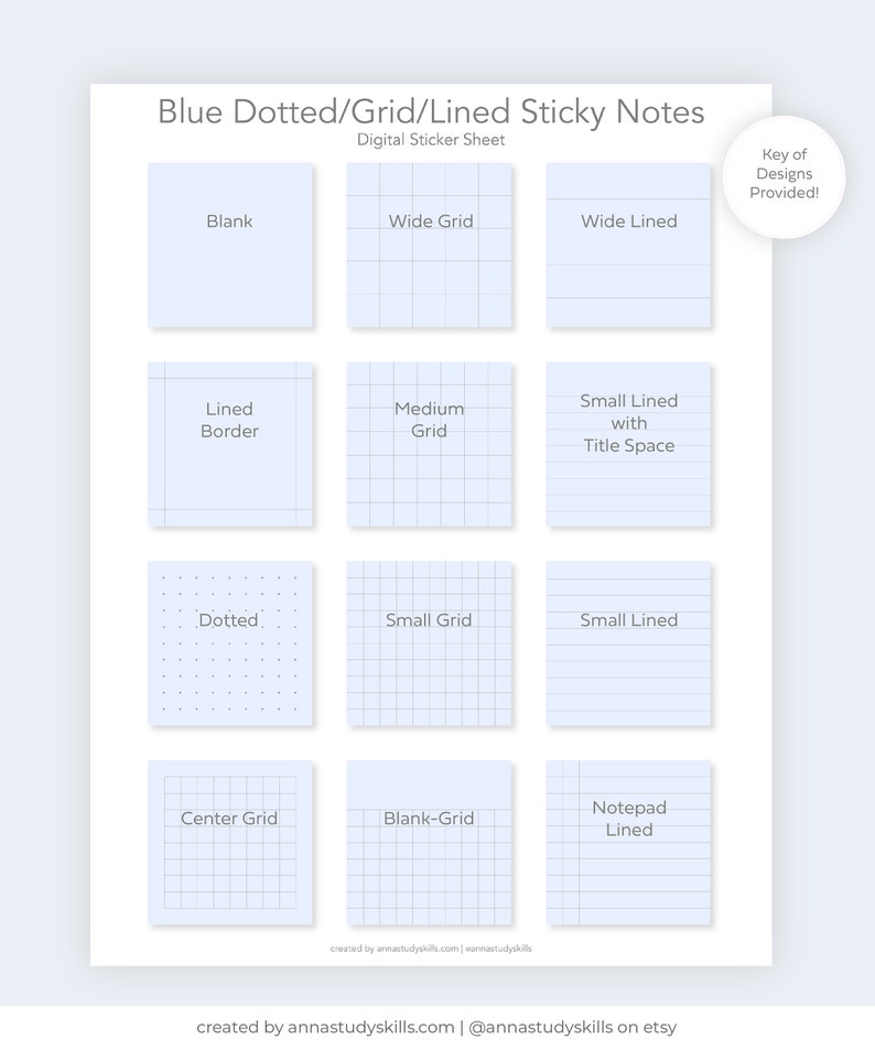 Digital Sticky Notes Goodnotes Digital Stickers Pre Cropped - Etsy