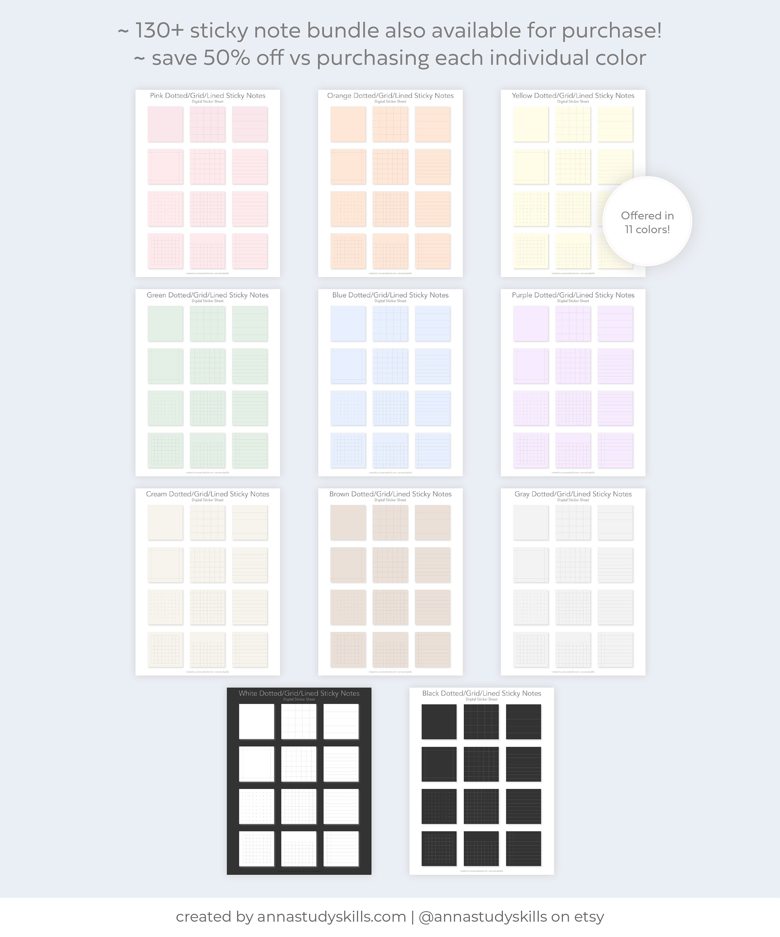 Digital Sticky Notes Goodnotes Digital Stickers Pre Cropped - Etsy