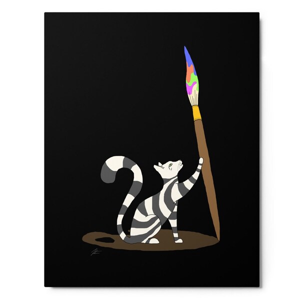 Paintbrush Cartoon Print - Etsy