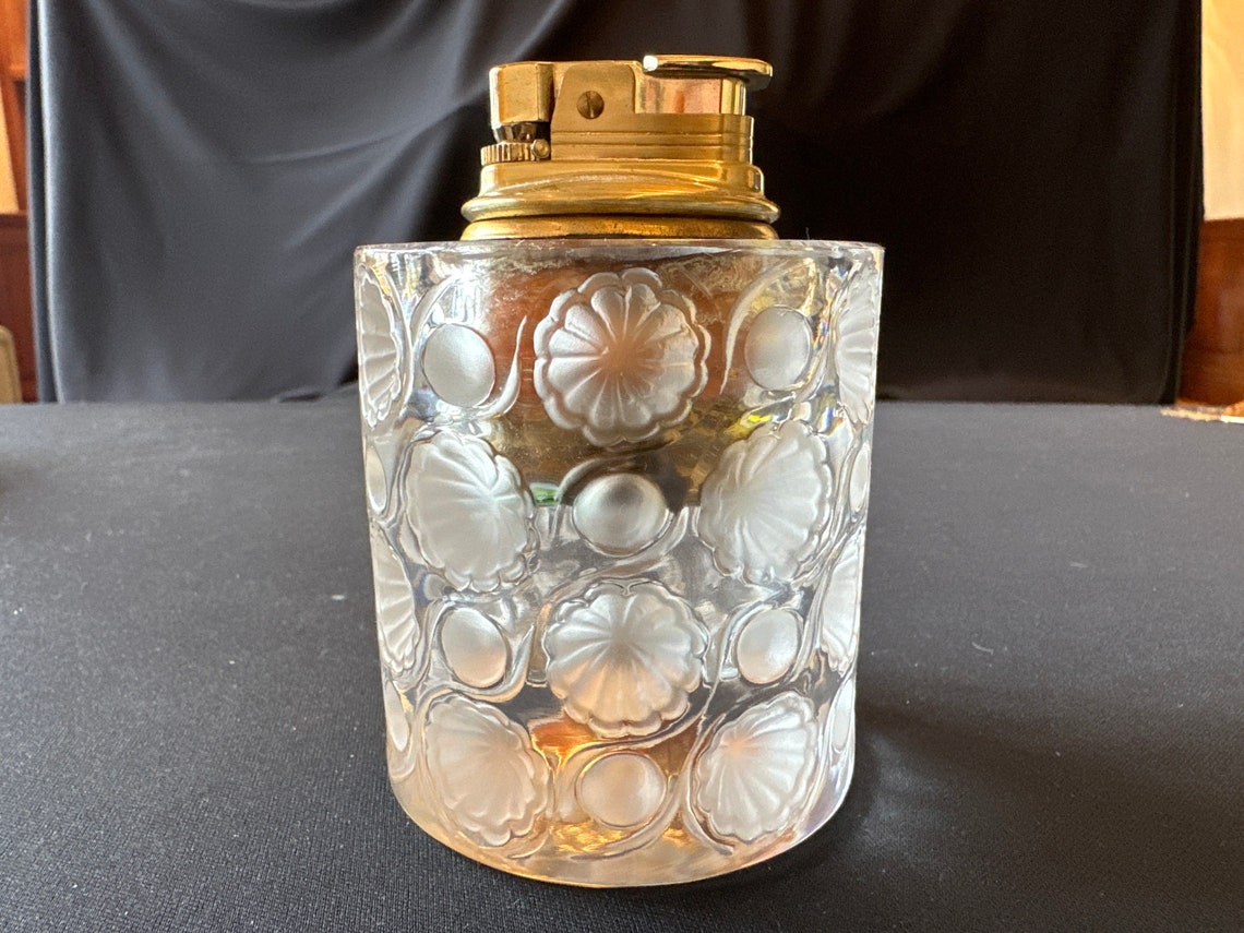 Lalique TOKYO Clear and Frosted Crystal Lighter Art Deco - Etsy