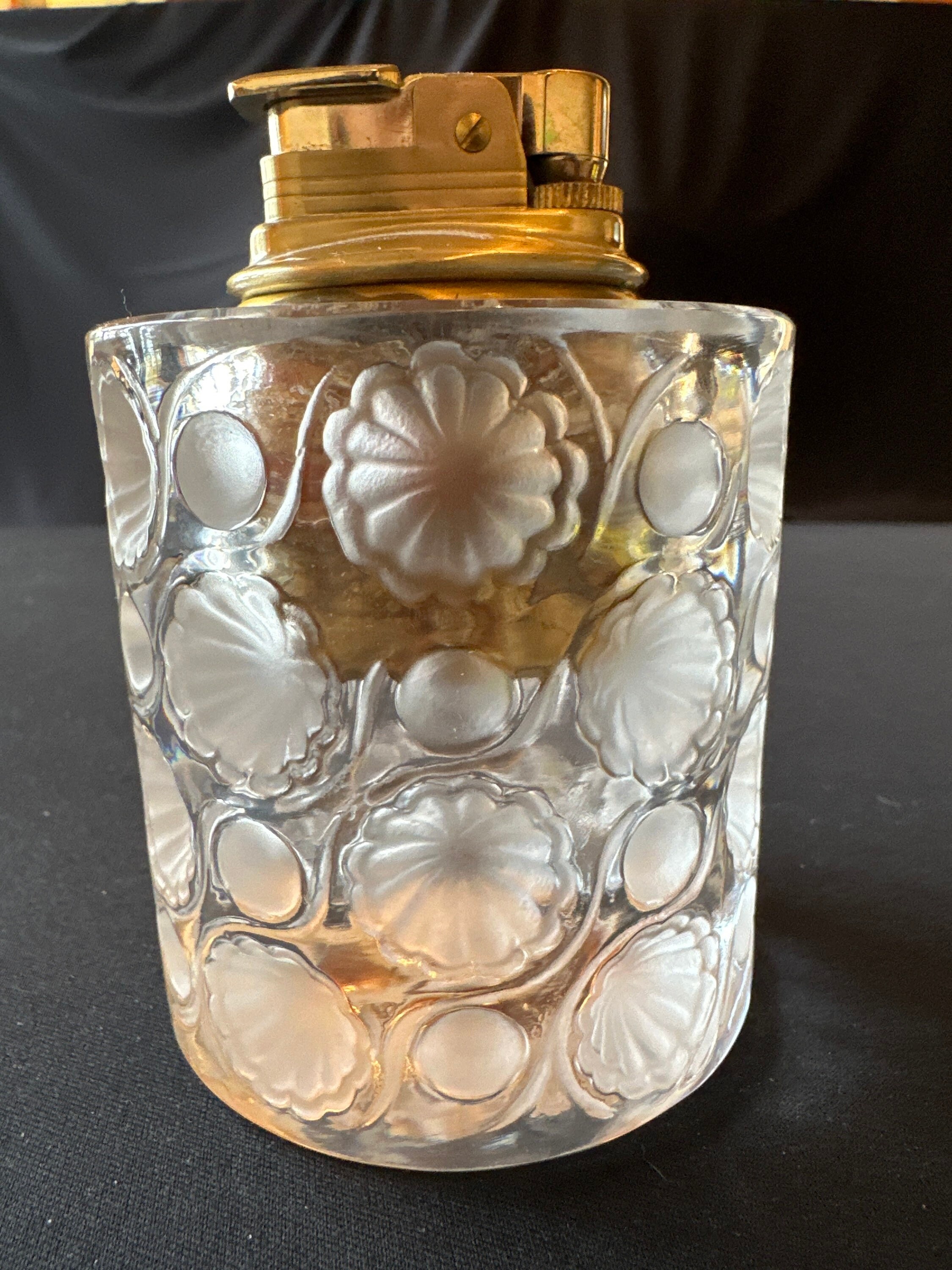 Lalique TOKYO Clear and Frosted Crystal Lighter Art Deco - Etsy