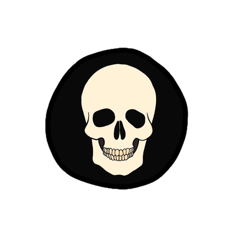 Sticker (vinyl) (size Options) - Skull (version 2) - Gothic Macabre ...