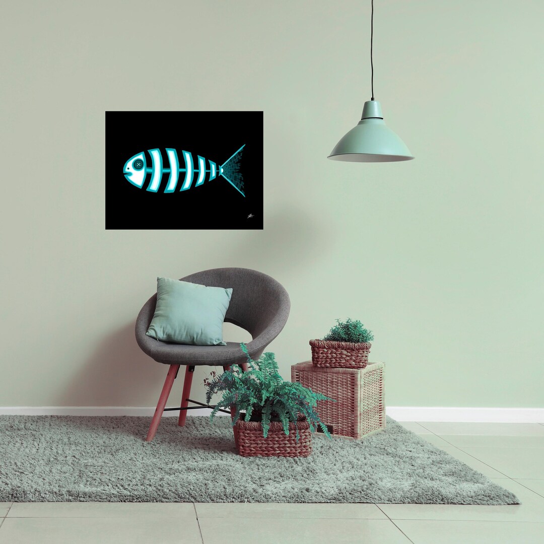 Museum Quality Print (size Options) - X-ray Fish - Cool Drawing Cartoon ...