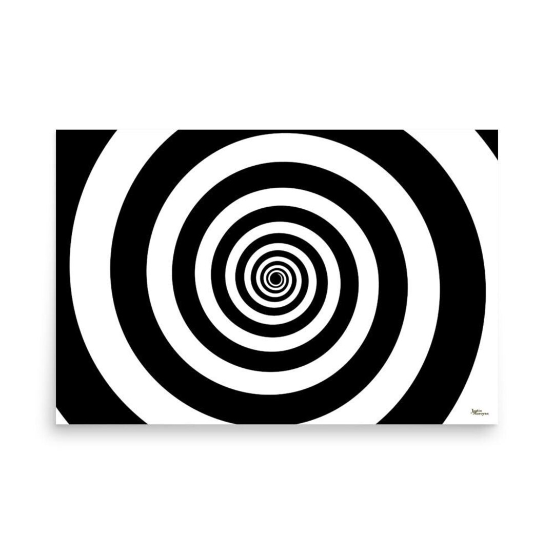 Museum Quality Print (size Options) - Vortex - Hypnosis Spiral Hypnotic Psychedelic Halloween ...