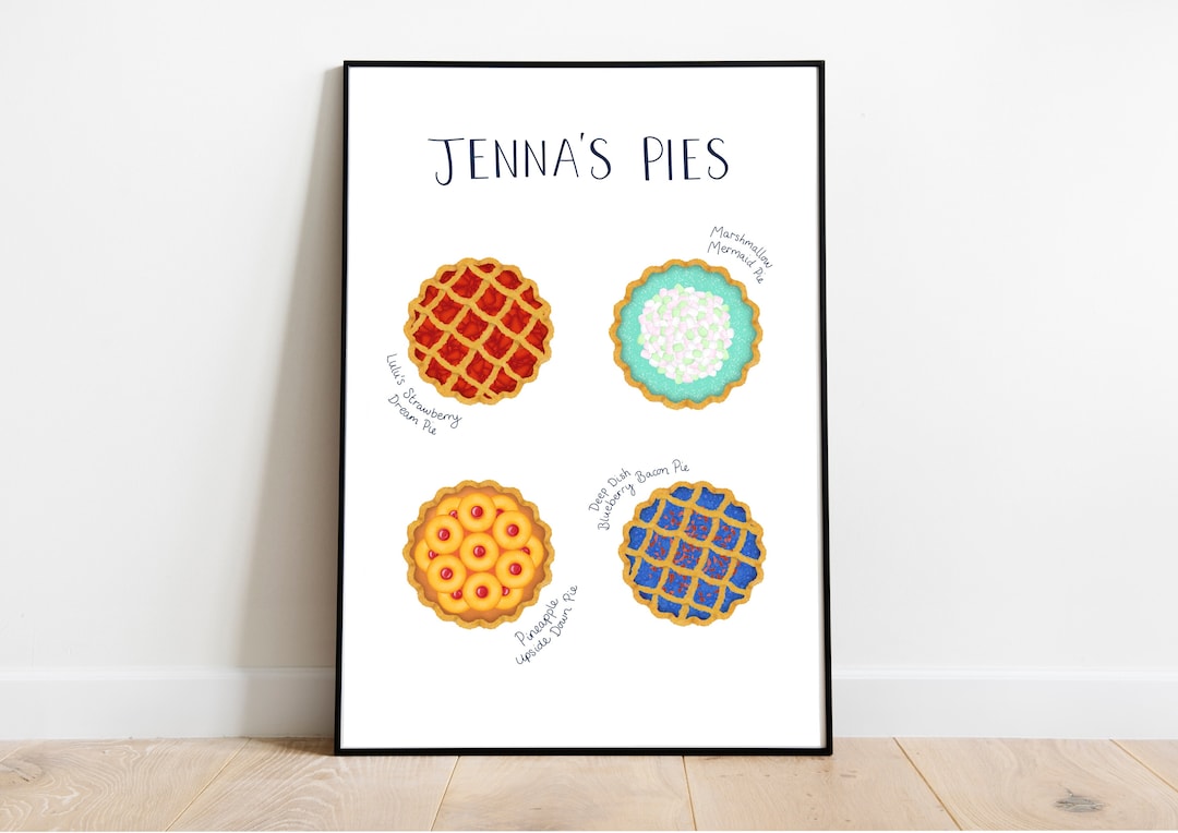 WAITRESS - Jenna’s Pies - Musical Theatre Print - Etsy