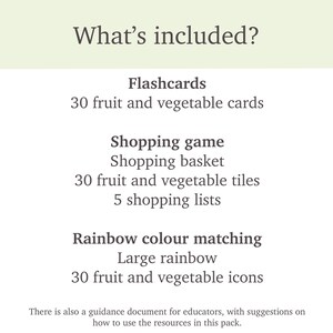 Fruit and Vegetables Educational Activity Bundle for Young Children ...