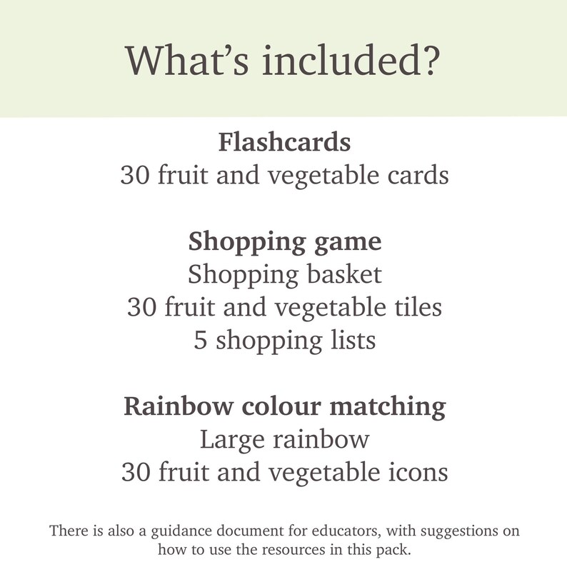 Fruit and Vegetables Educational Activity Bundle for Young Children ...