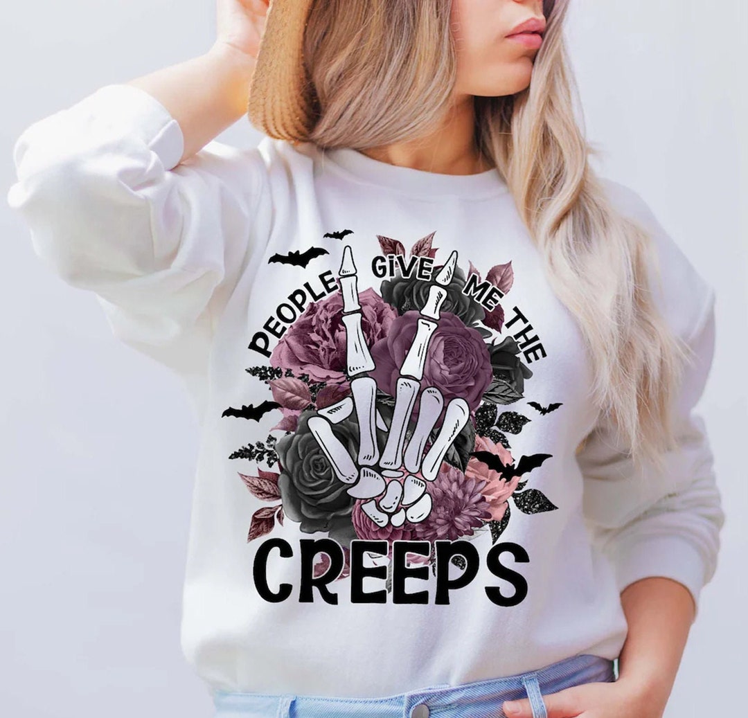 People Give Me the Creeps T-shirt, Horror Shirt, Horror Gift for Women ...