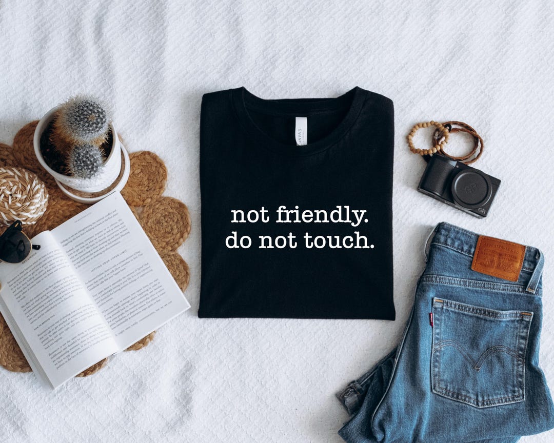Sarcastic "not Friendly" T-shirt: Funny Adult Humor Tee - Etsy