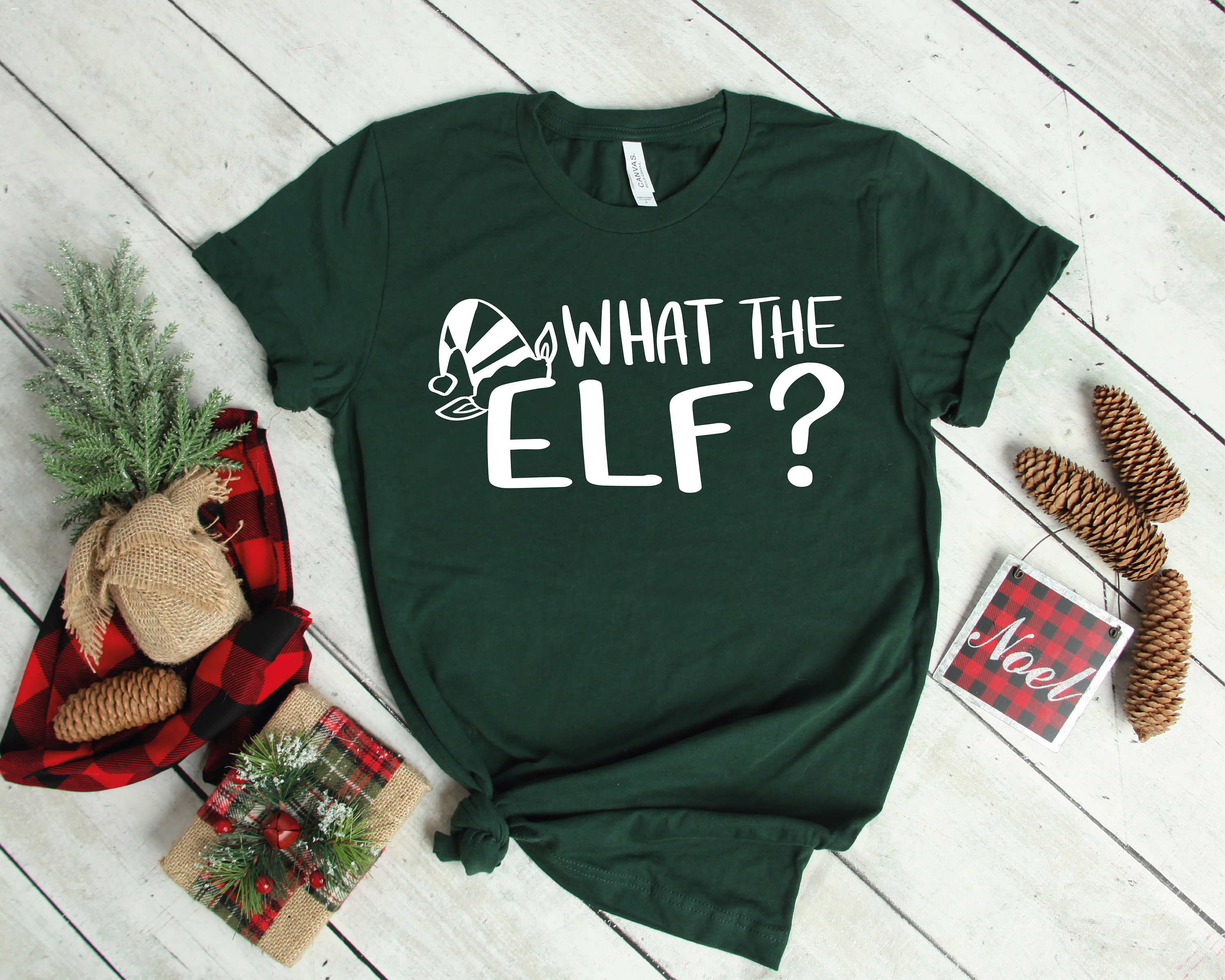 What The Elf Shirt Elf TShirt Funny Elf Shirt Christmas | Etsy