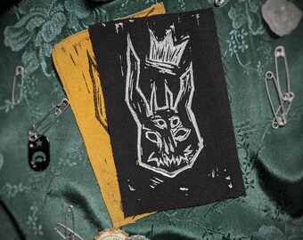 Milky Way Galaxy Space Linocut Hand Printed Patch, Stars, Block Print ...