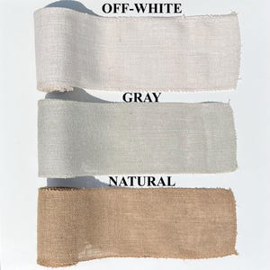 Burlap Ribbon Roll. 5.5 Inches X 15 Ft. Sewn Edges. Colored Burlap ...