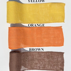 Burlap Ribbon Roll. 5.5 Inches X 15 Ft. Sewn Edges. Colored Burlap ...