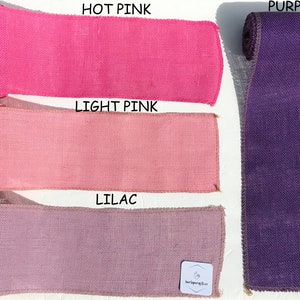 Burlap Ribbon Roll. 5.5 Inches X 15 Ft. Sewn Edges. Colored Burlap ...