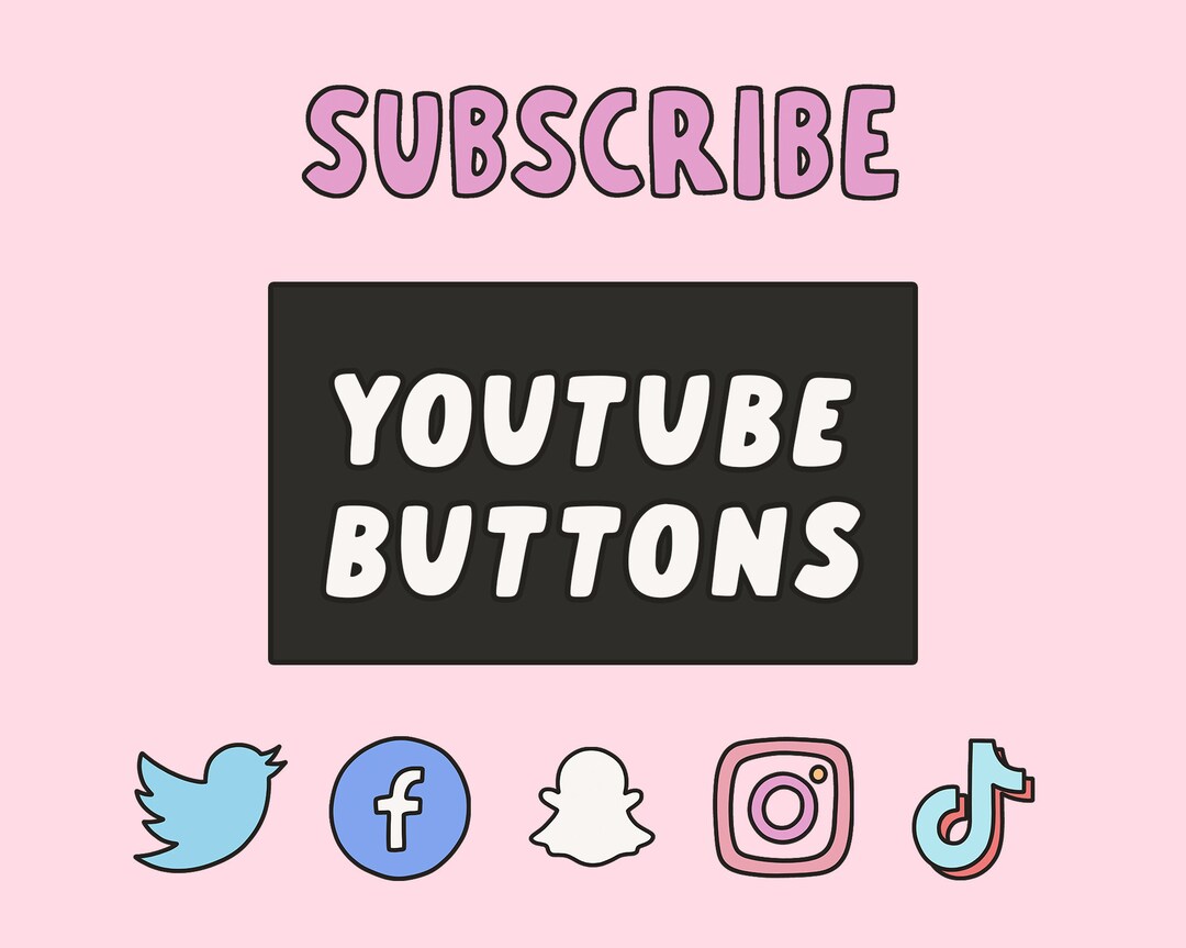 YOUTUBE BUTTONS and ICONS | Gif Package - Etsy
