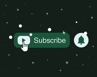Youtube Overlay Animated Subscribe Button Bell Notification - Etsy