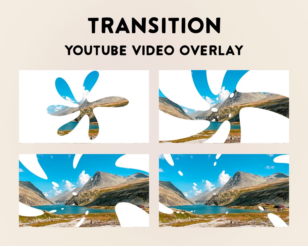 Transition YOUTUBE OVERLAY, Animated Liquid Star Transition, Youtube ...