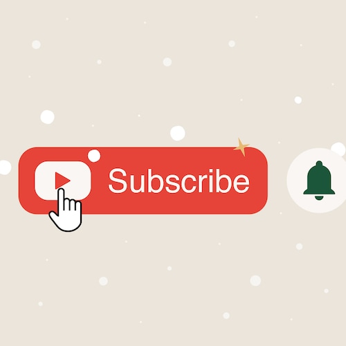 Animated Subscribe Button Animation for Youtube Video Blog - Etsy