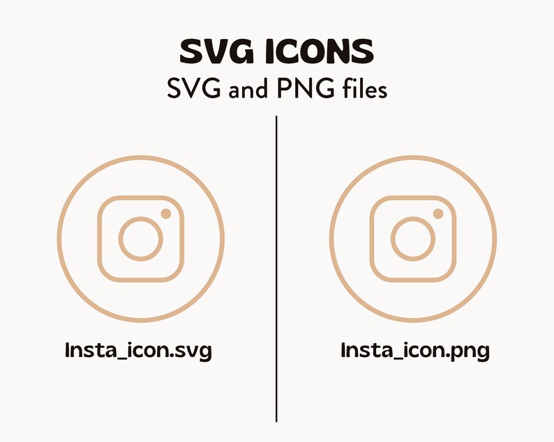 Instagram SVG Icons, Social Media Icons, Instagram Vector Icon Design ...