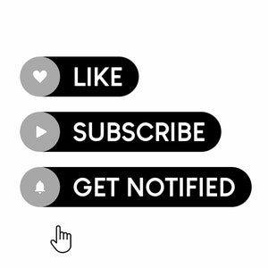 Animated Subscribe Buttons for Youtube Videos / Like Button and Bell ...
