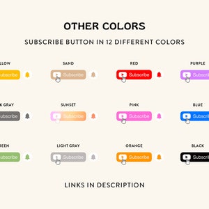 Purple Animated Youtube Subscribe Button Overlay (digital Download) - Etsy