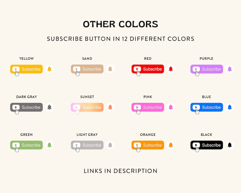 Youtube Overlay Animated Subscribe Button Bell Notification Reminder ...