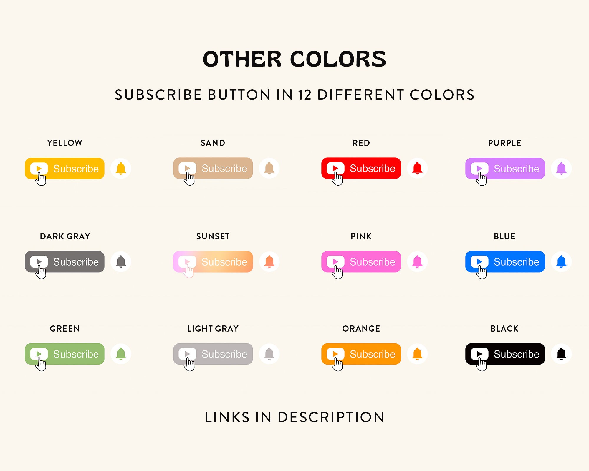 Purple Animated Youtube Subscribe Button Overlay (digital Download) - Etsy