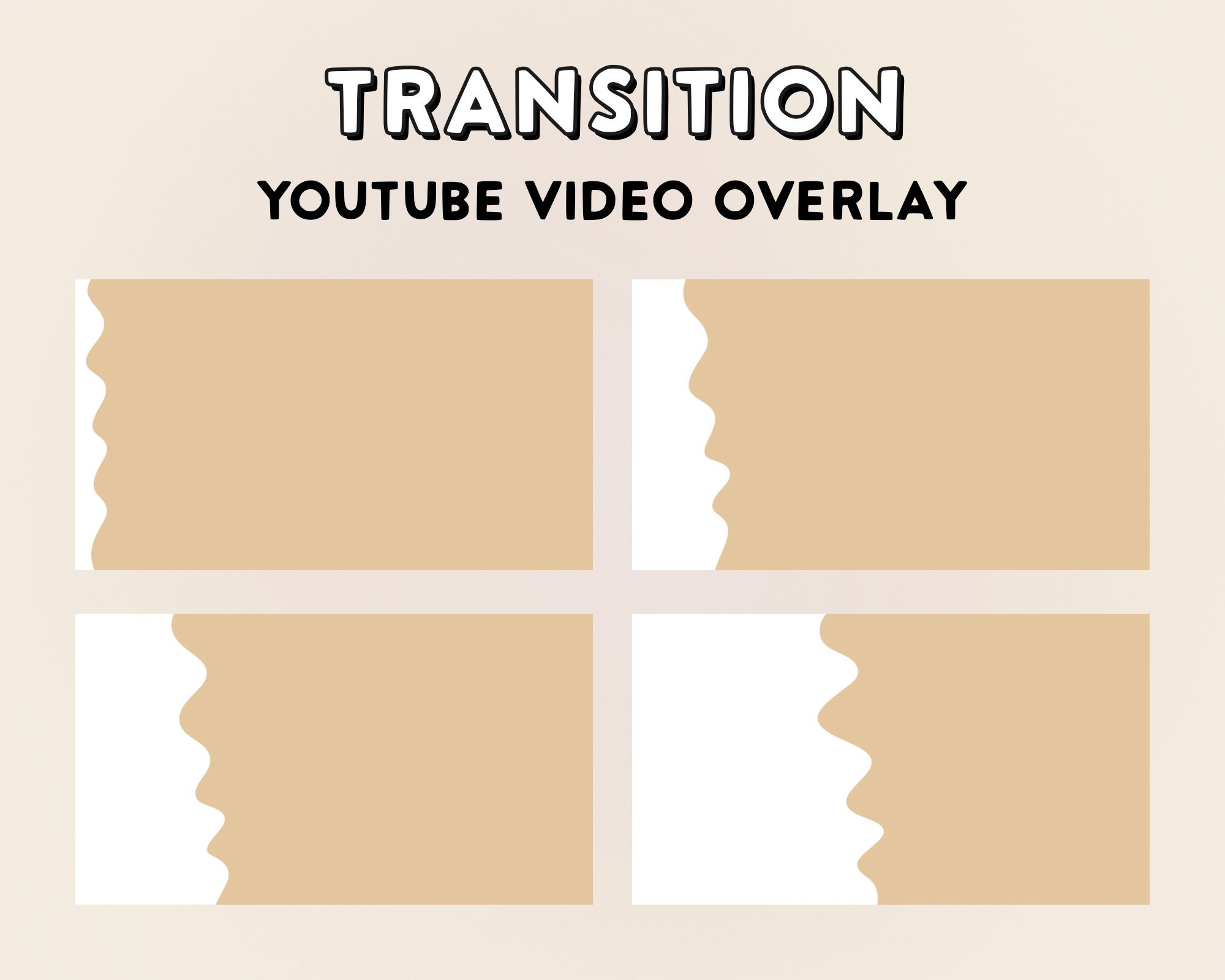 Transition YOUTUBE OVERLAY, Animated Liquid Wavy Transition, Youtube ...