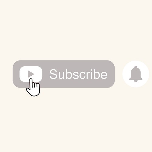 Animated Youtube Subscribe Button Overlay for Intro Videos - Etsy