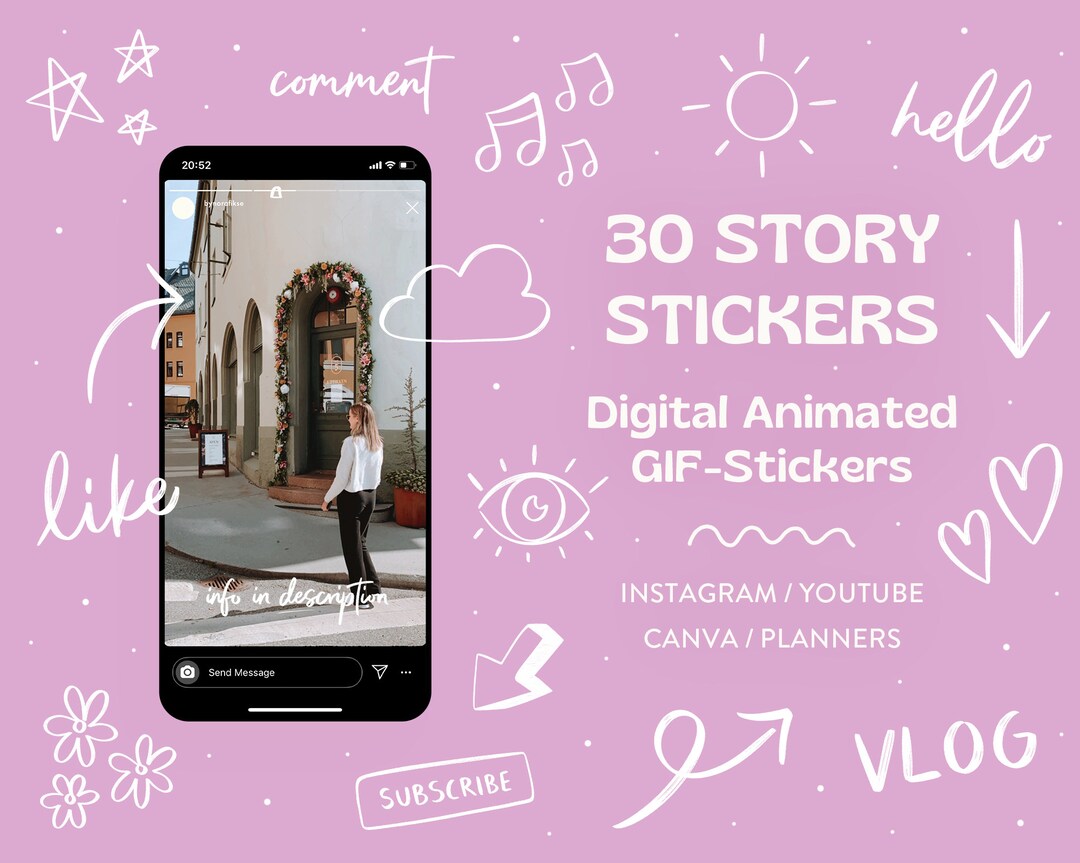 Animated Stickers for Youtube & Instagram | Daily Sticker Pack for ...