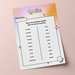 Quiz Template // Printable Game Customizable in Canva // Bold Gradient ...