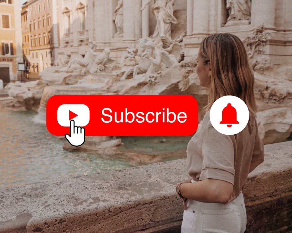 Animated Subscribe Button, Youtube Video Overlay, Animated Button, Like ...