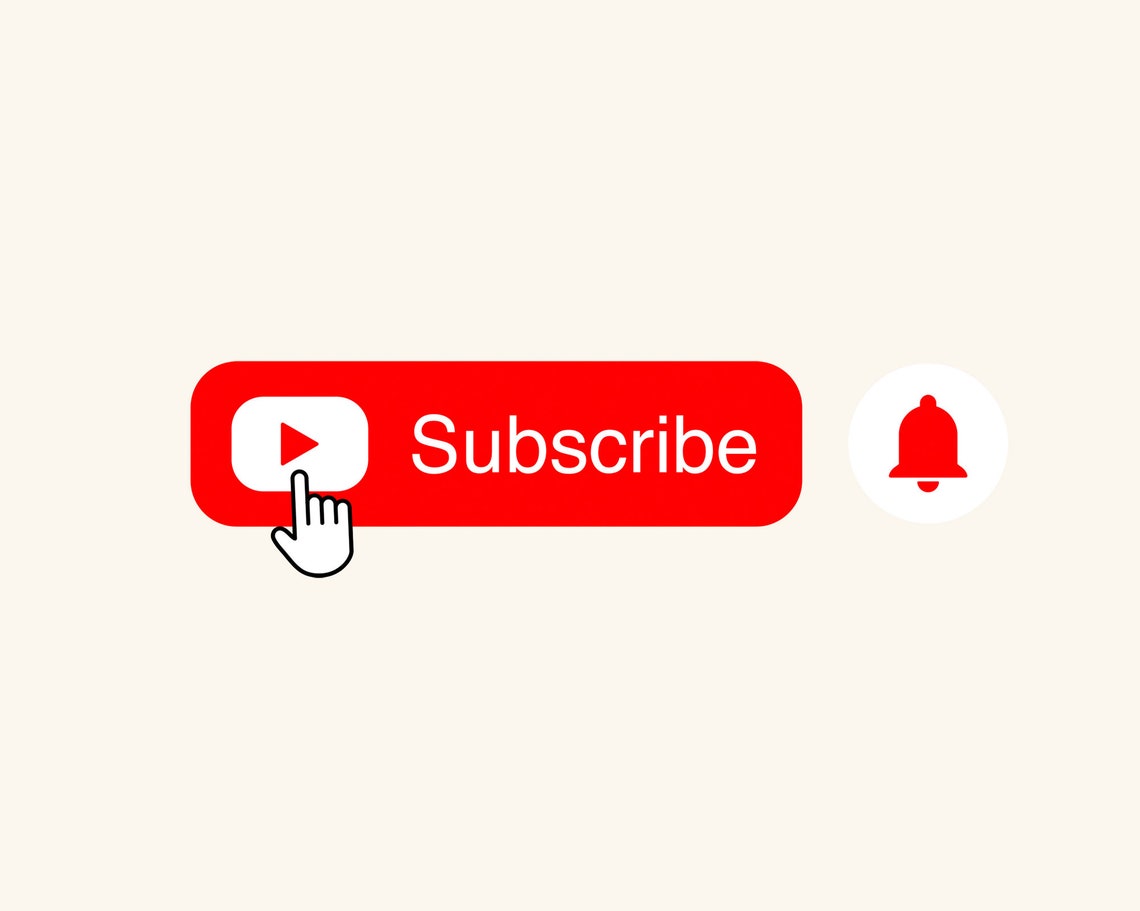 Youtube Overlay Animated Subscribe Button Bell Notification Reminder ...